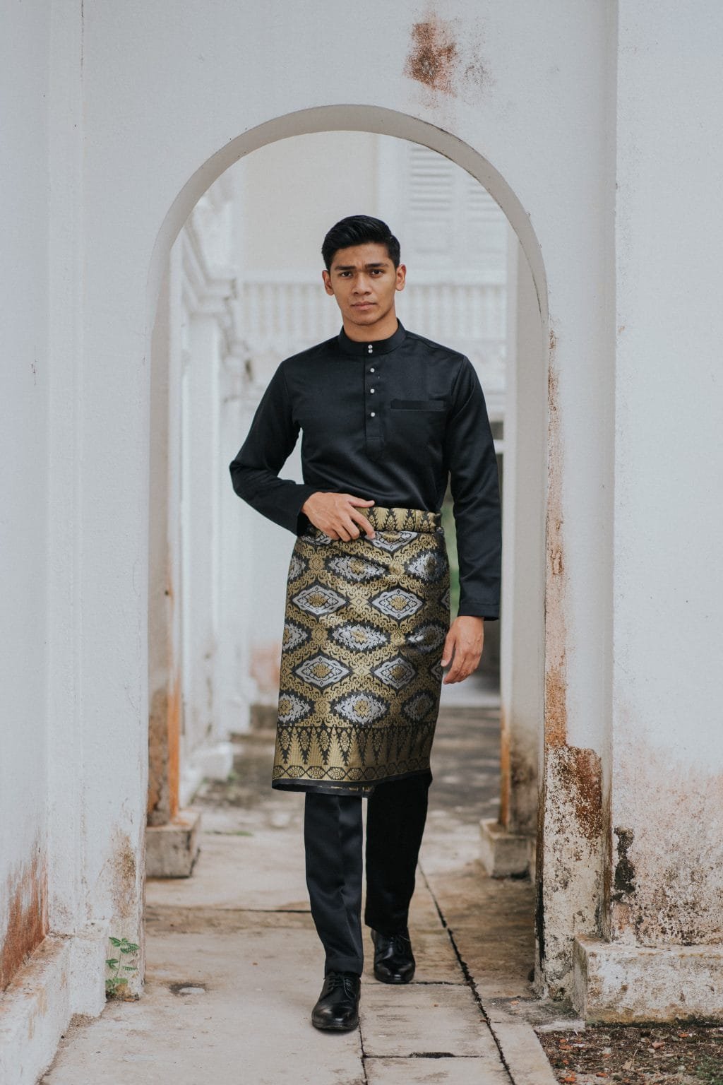 Benang Bidasari Black & Arjuna Cekak Musang Black - Tujoh Kuntom