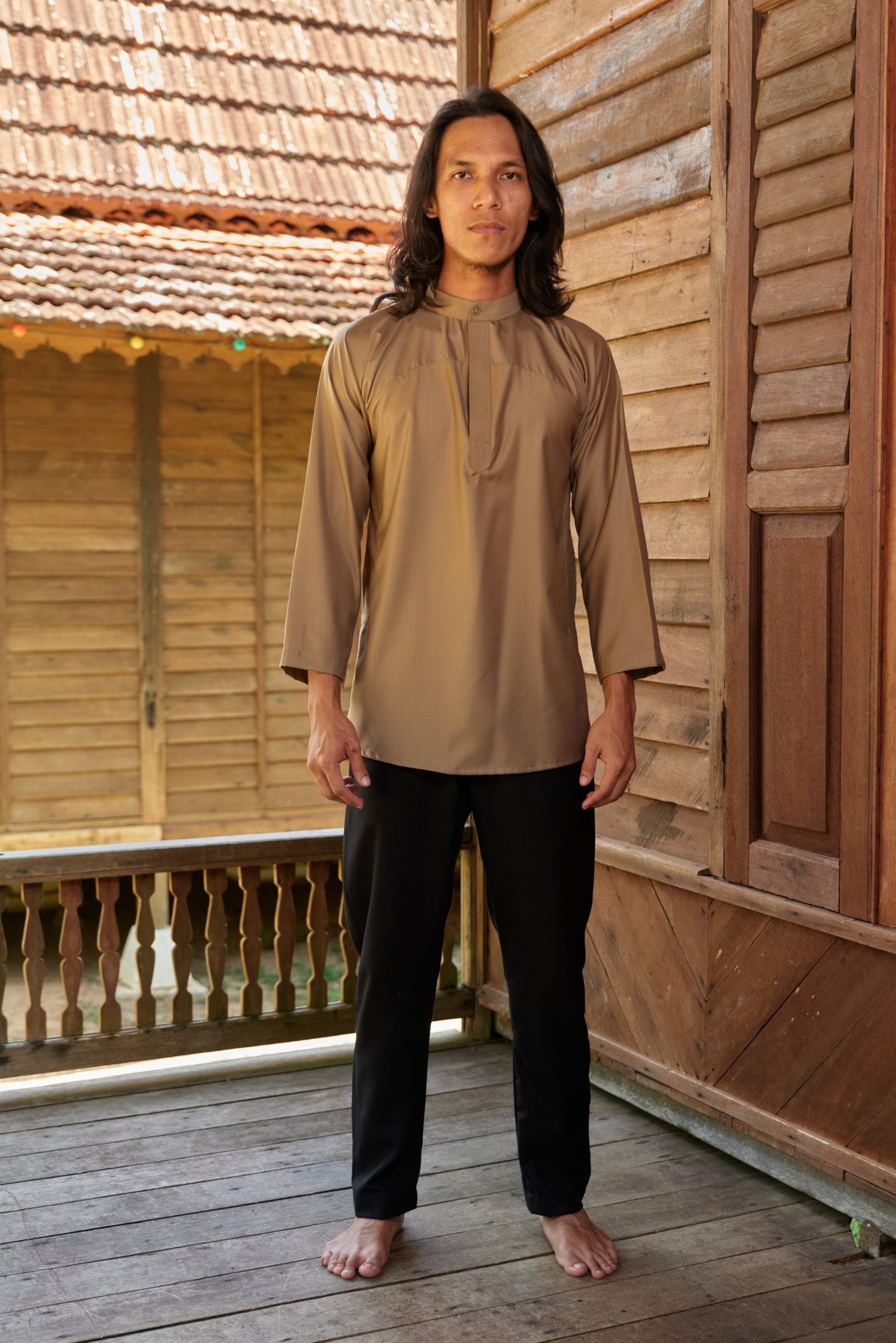 Qurtha Awang Long in Brown - Tujoh Kuntom