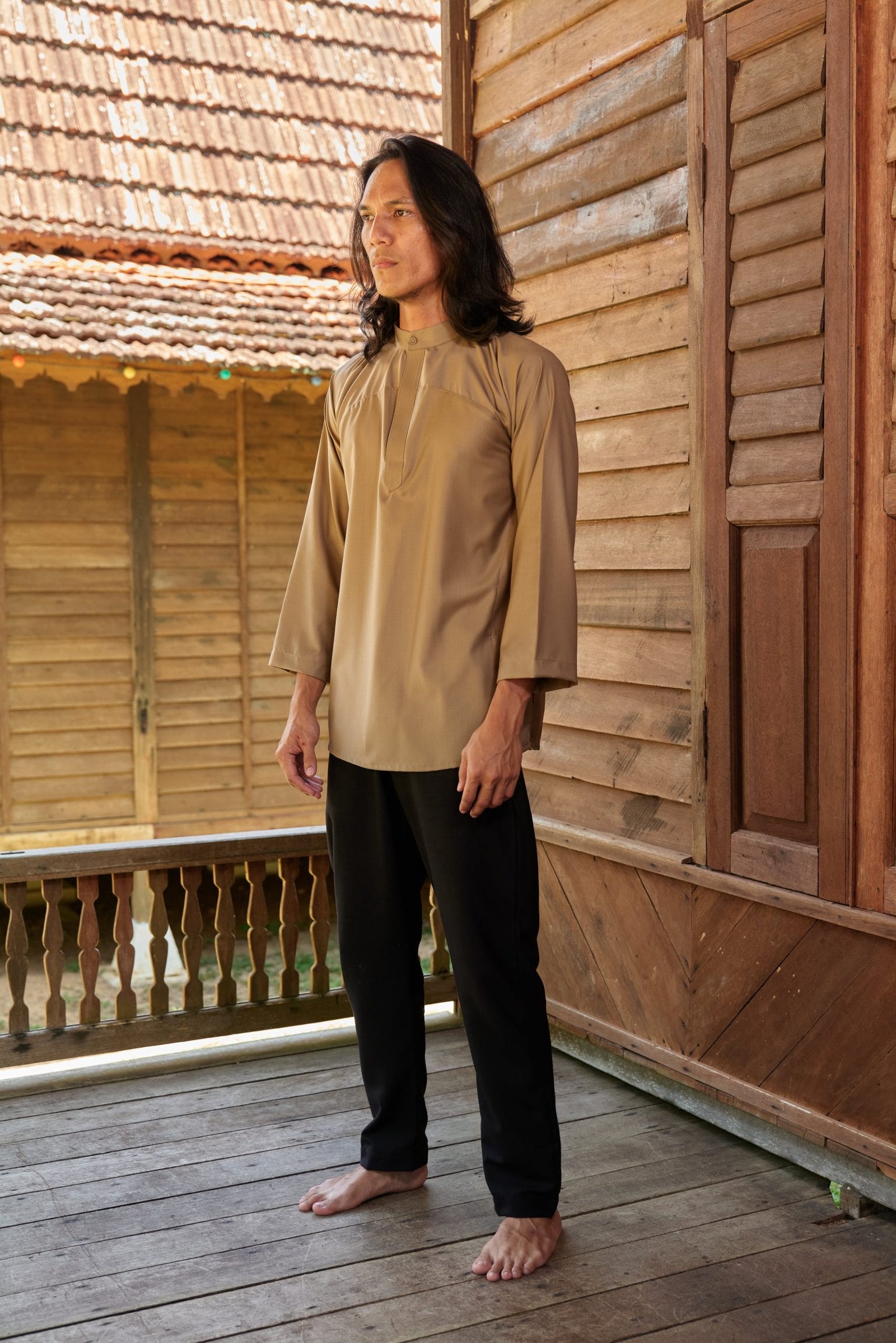 Qurtha Awang Long in Brown - Tujoh Kuntom