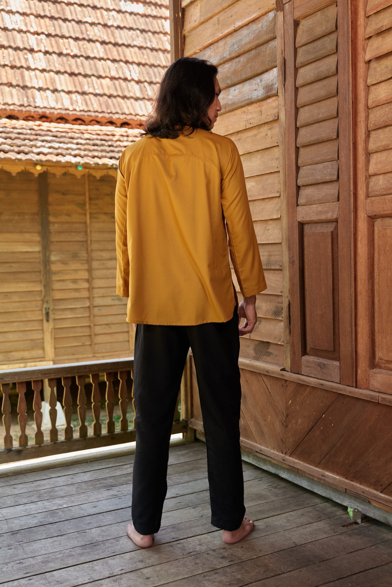 Qurtha Awang Long in Mustard - Tujoh Kuntom